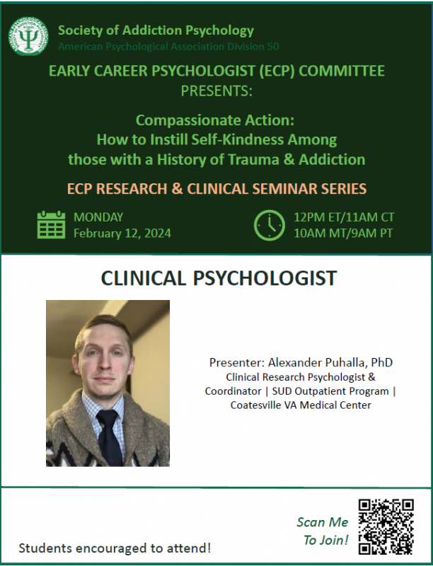 February 12 2024 Seminar Series | Society of Addiction Psychology